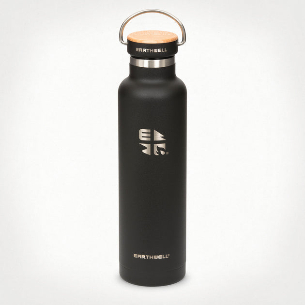 22oz Earthwell® Woodie™ Standard Mouth Vacuum Insulated Bottle